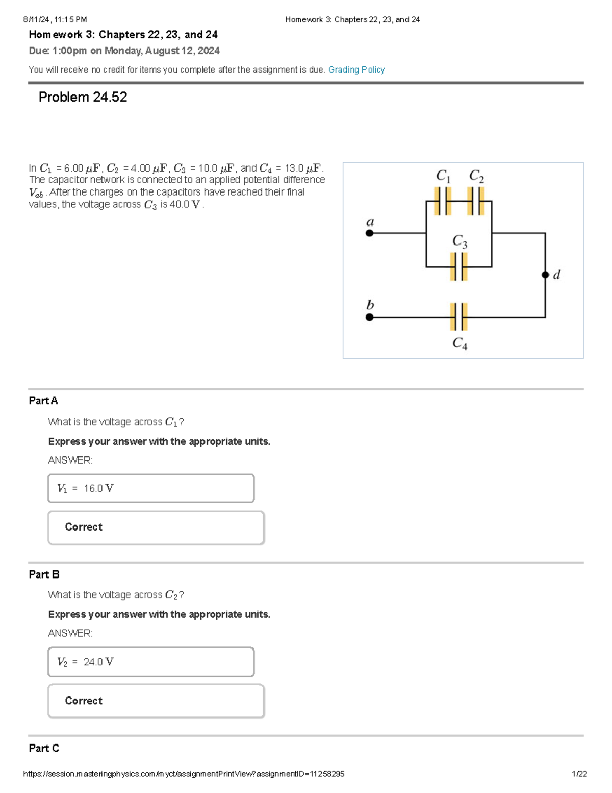 Homework 3 Chapters 22, 23, and 24 - Homework 3: Chapters 22, 23, and ...