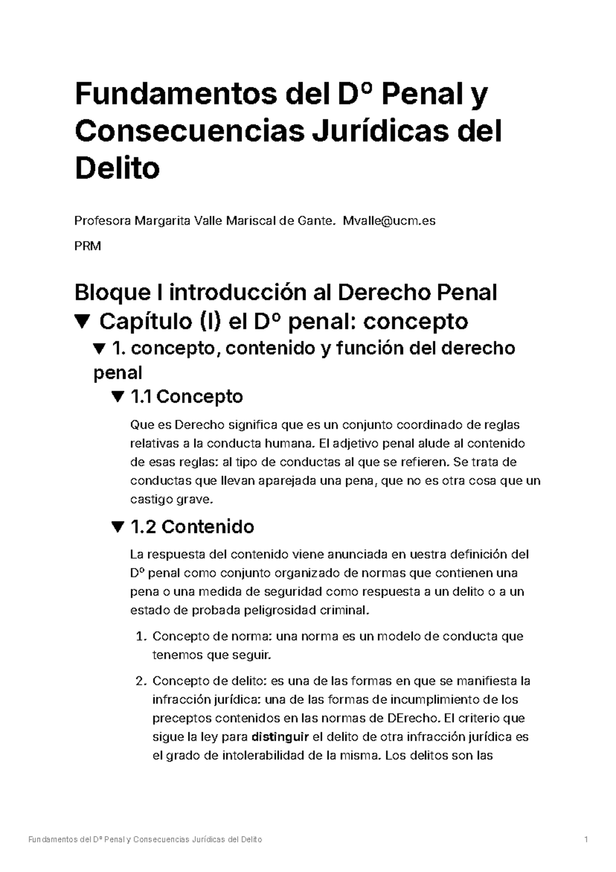 Fundamentos del D Penal y Consecuencias Jurdicas del Delito - Fundamentos del Dº Penal y - Studocu