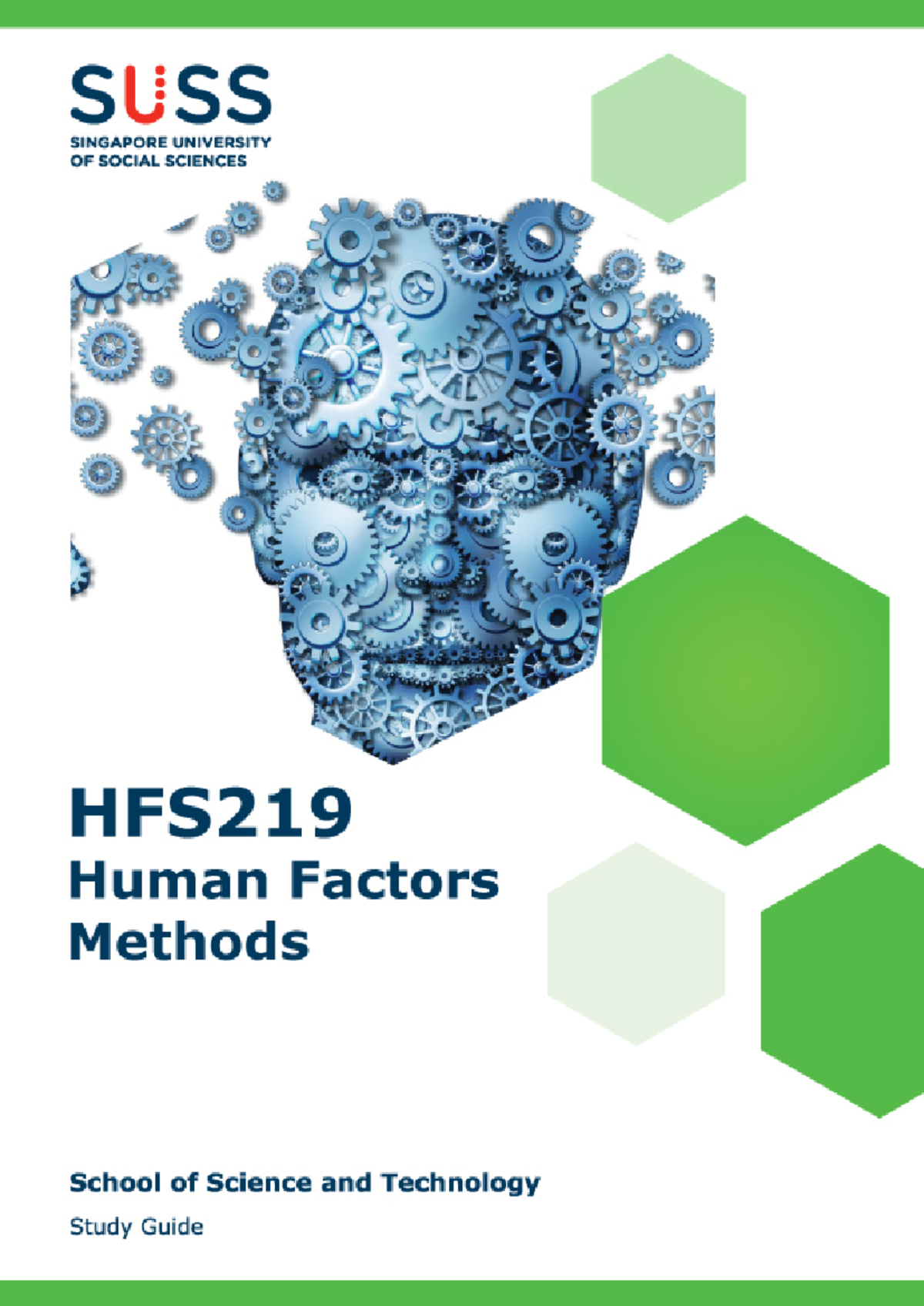 HFS 219 Study guide - Table of Contents Table of Contents Course Guide ...