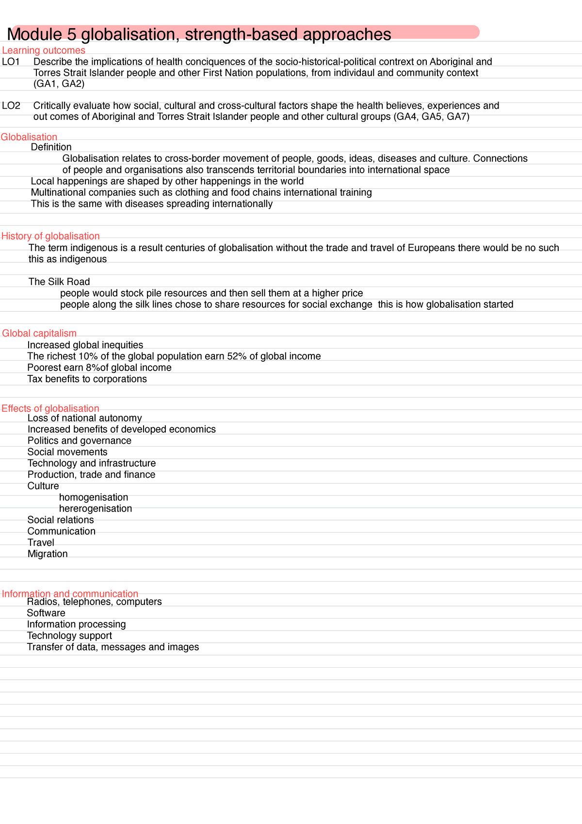 Module 5 Globalisation, Strength Based Approaches - Module 5 ...