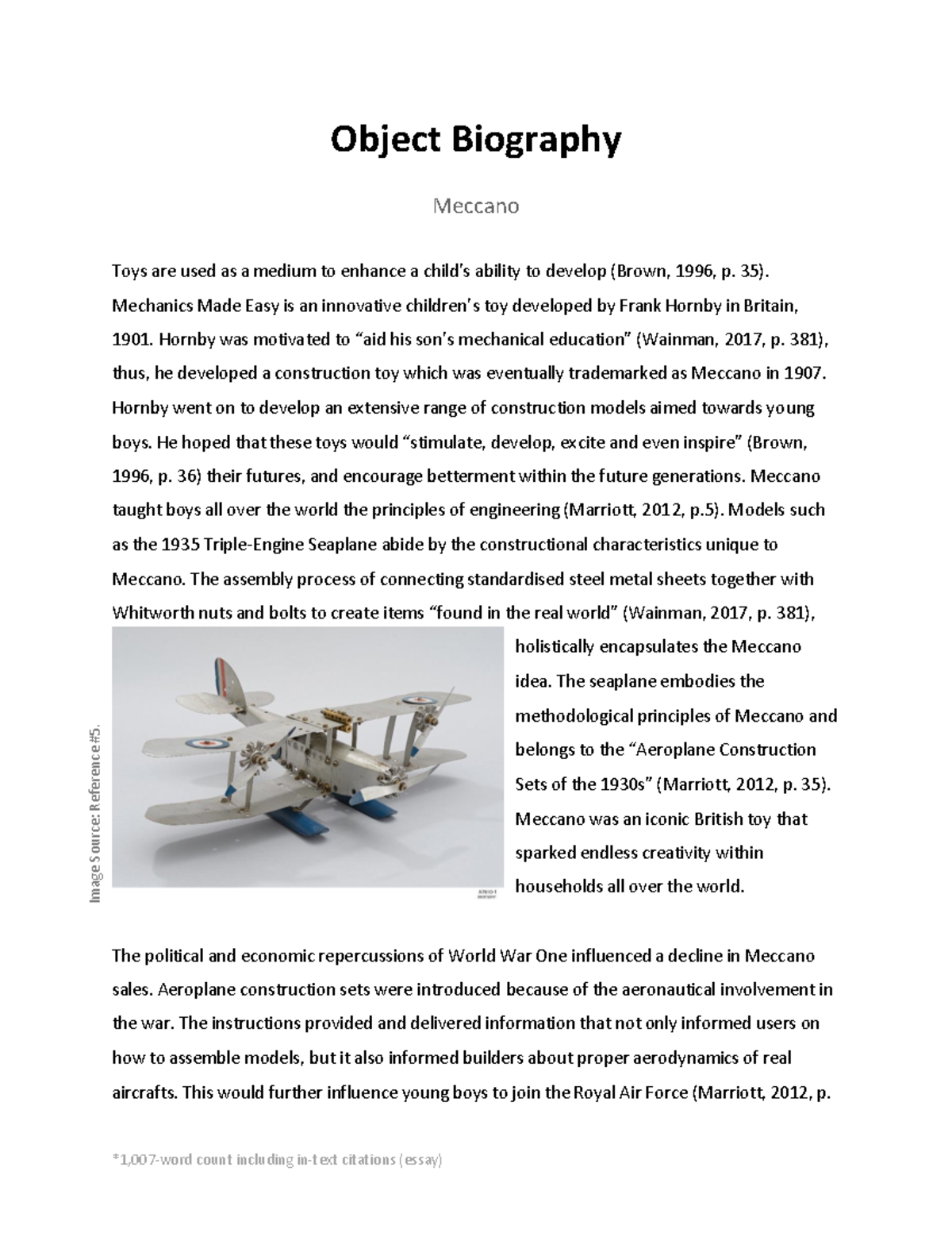 Meccano-Object Biography-DDES1200-Task 3 - Object Biography Meccano ...