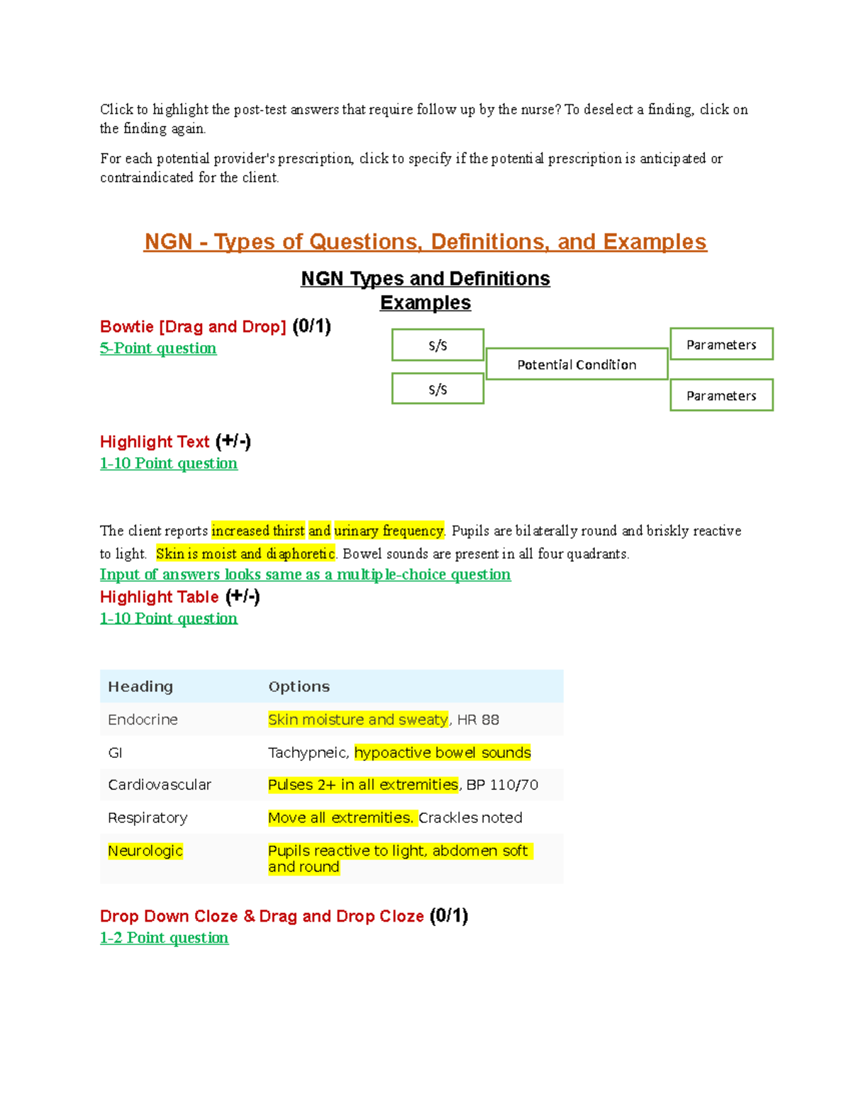 NGN - Types of Questions^J Definitions^J and Examples - Click to ...