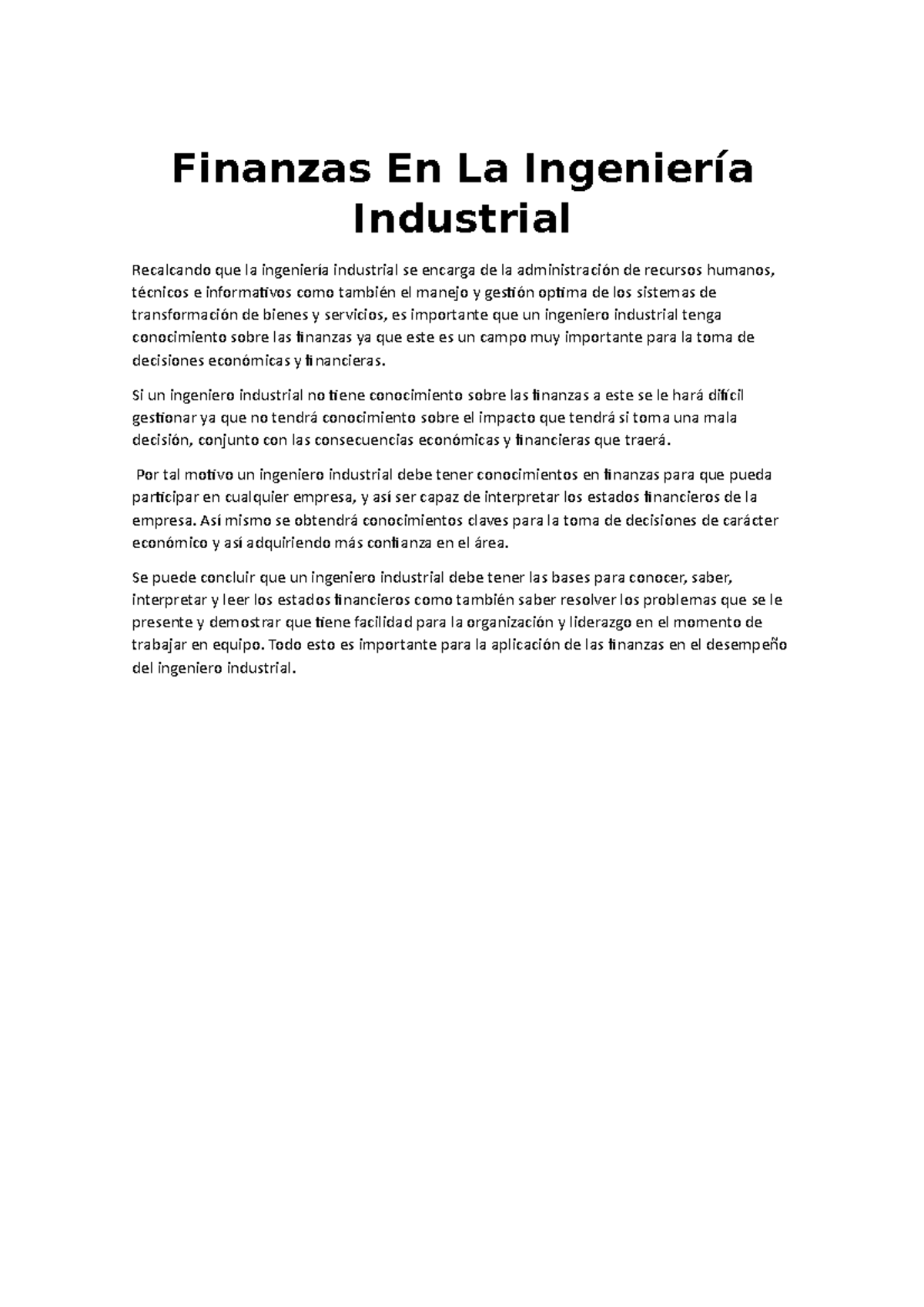 Finanzas EN LA Ingenieria Industrial - Finanzas En La Ingeniería ...