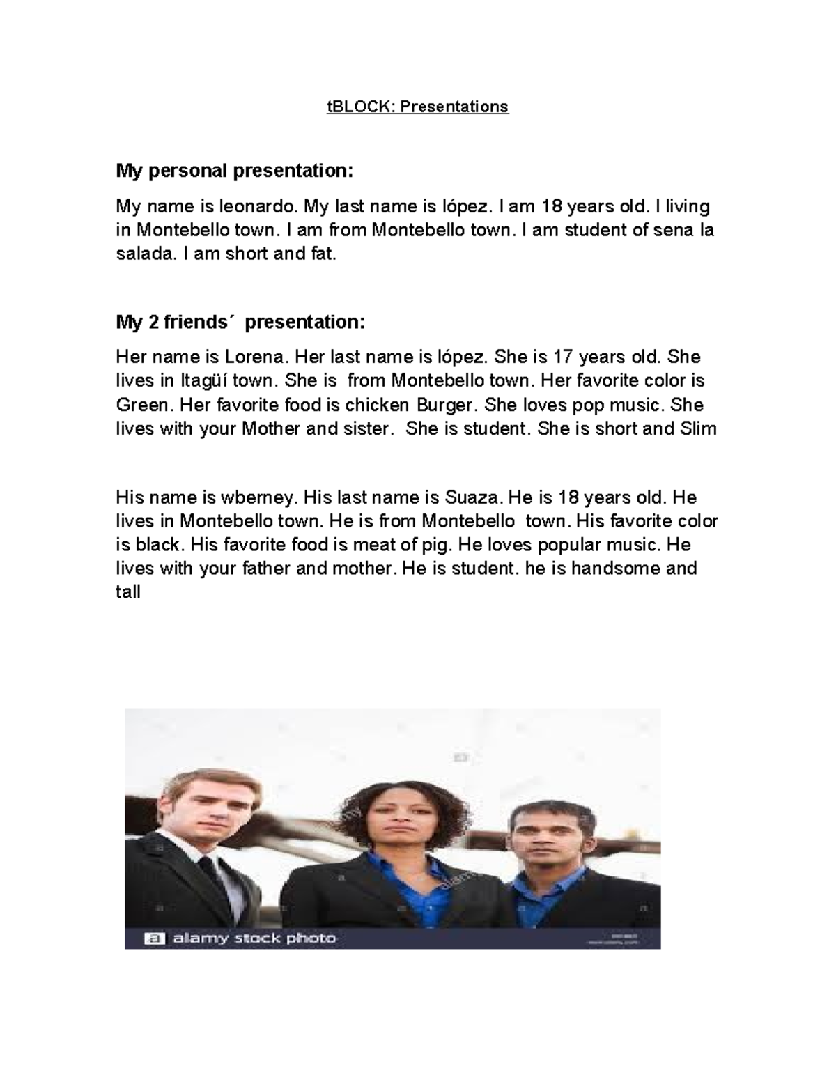 Blog - apuents - tBLOCK: Presentations My personal presentation: My ...