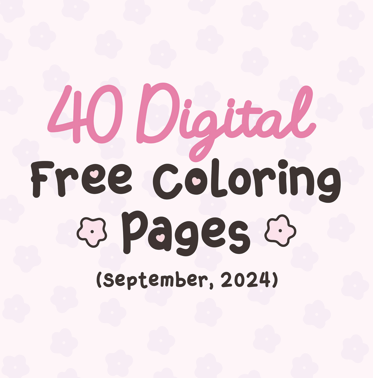 40 Digital Free Coloring Pages - As a thank you, prepared some fun ...