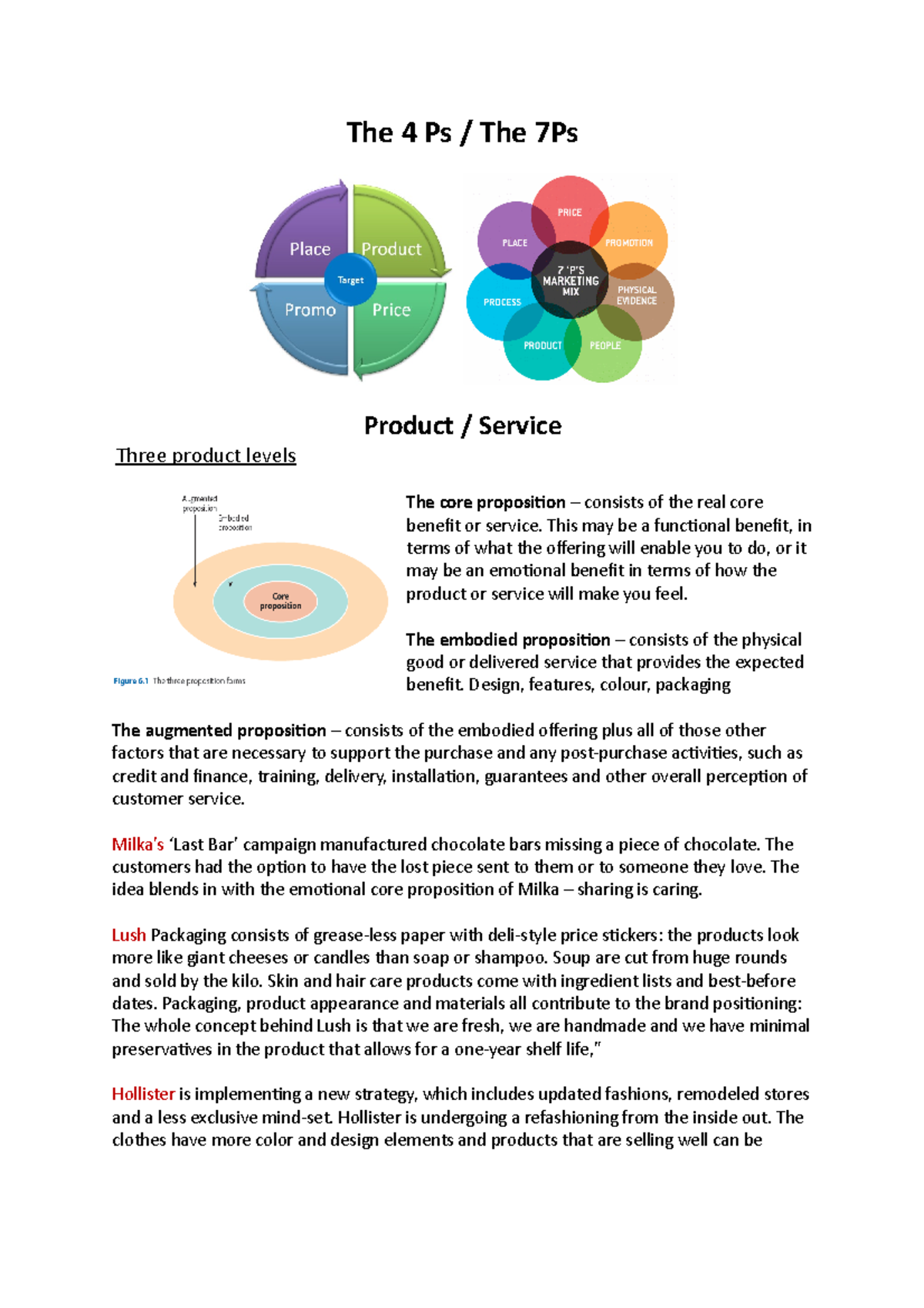 The 4 Ps Product Levels Packaging Business Products Product Life Cycle ...
