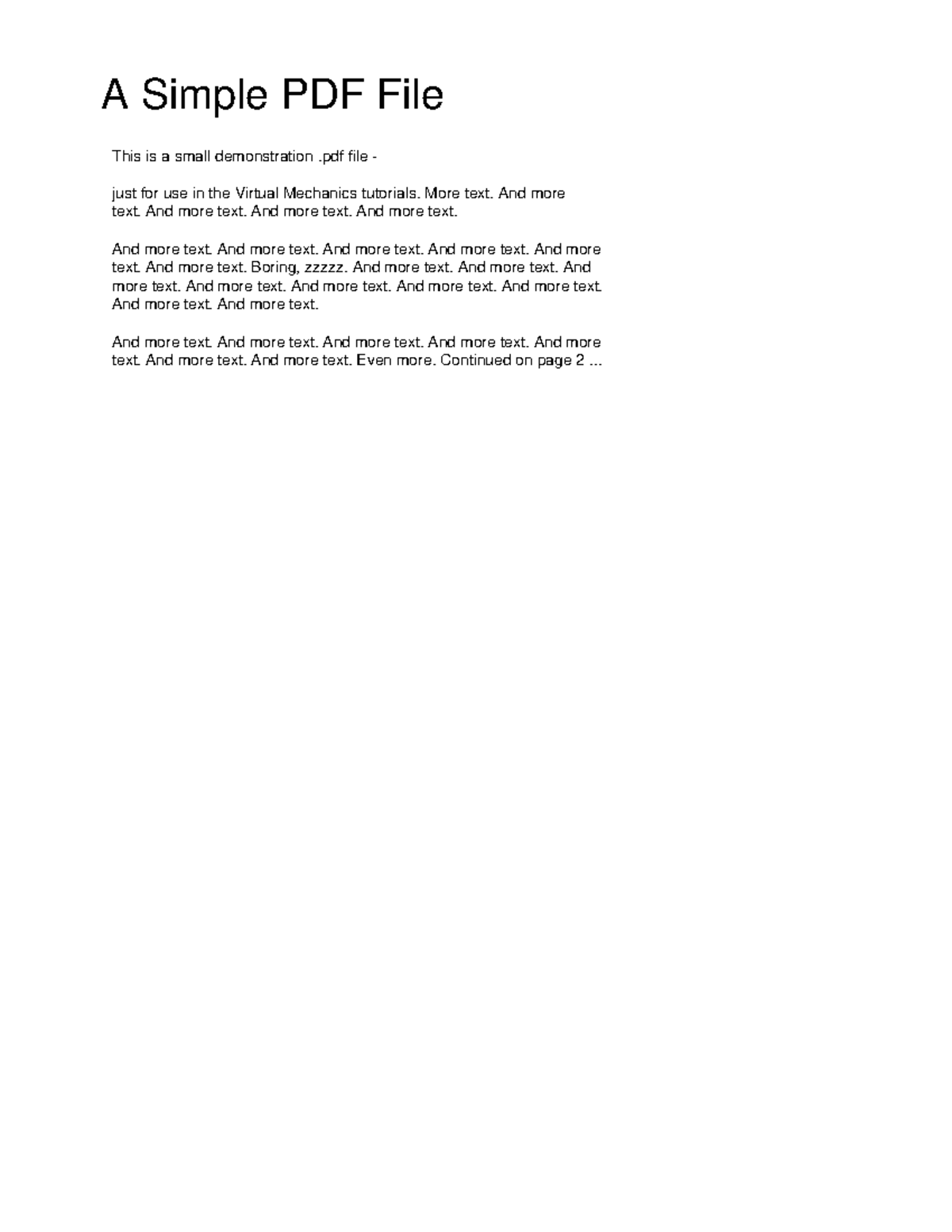 Sample - A Simple PDF File This is a small demonstration .pdf file ...