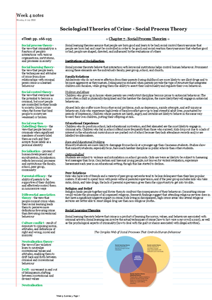 Week 3 notes - Week 3 9 July Theories of Crime Social Structure pp ...