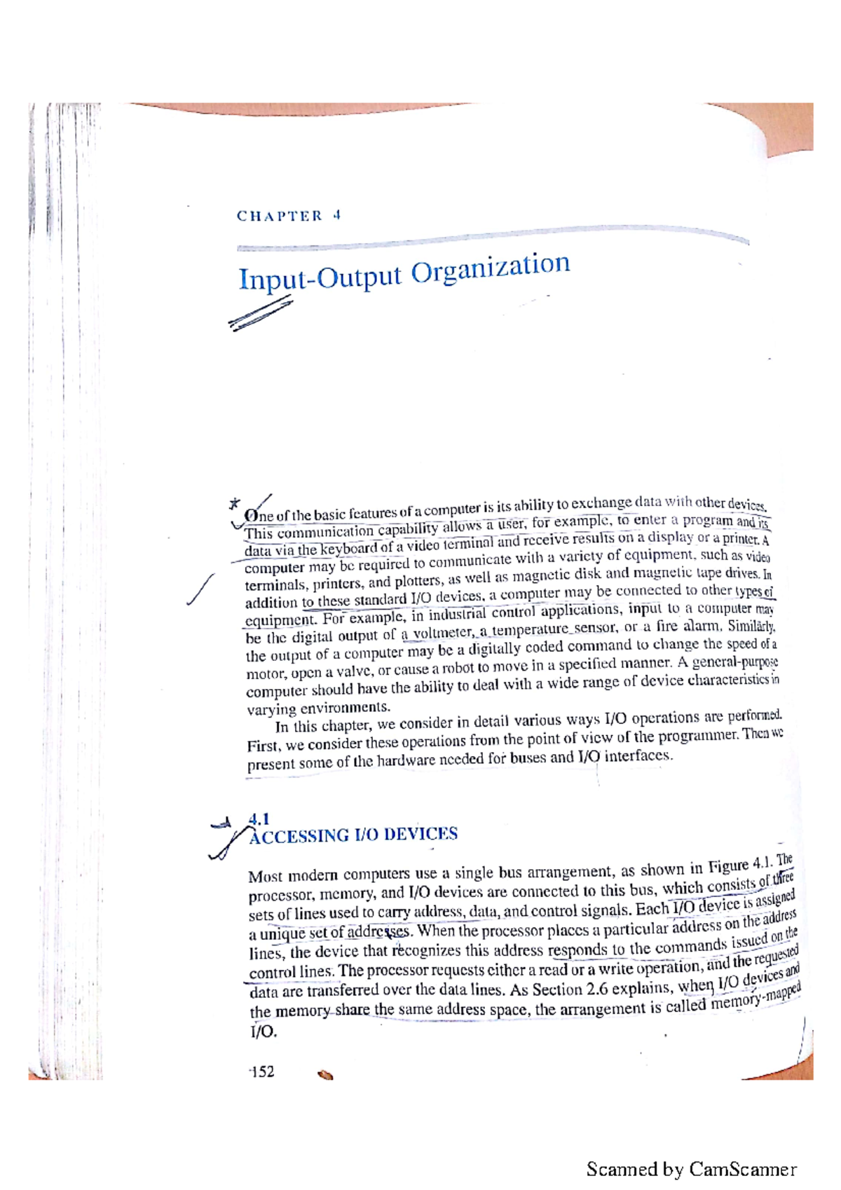 Input Output organization - computer architectutre and design cao - Studocu