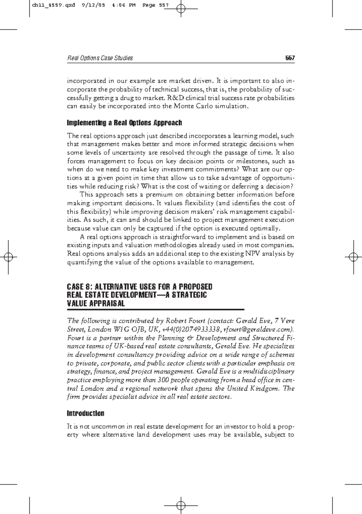 Case Study Alternative Uses of Real Estate Development - incorporated ...