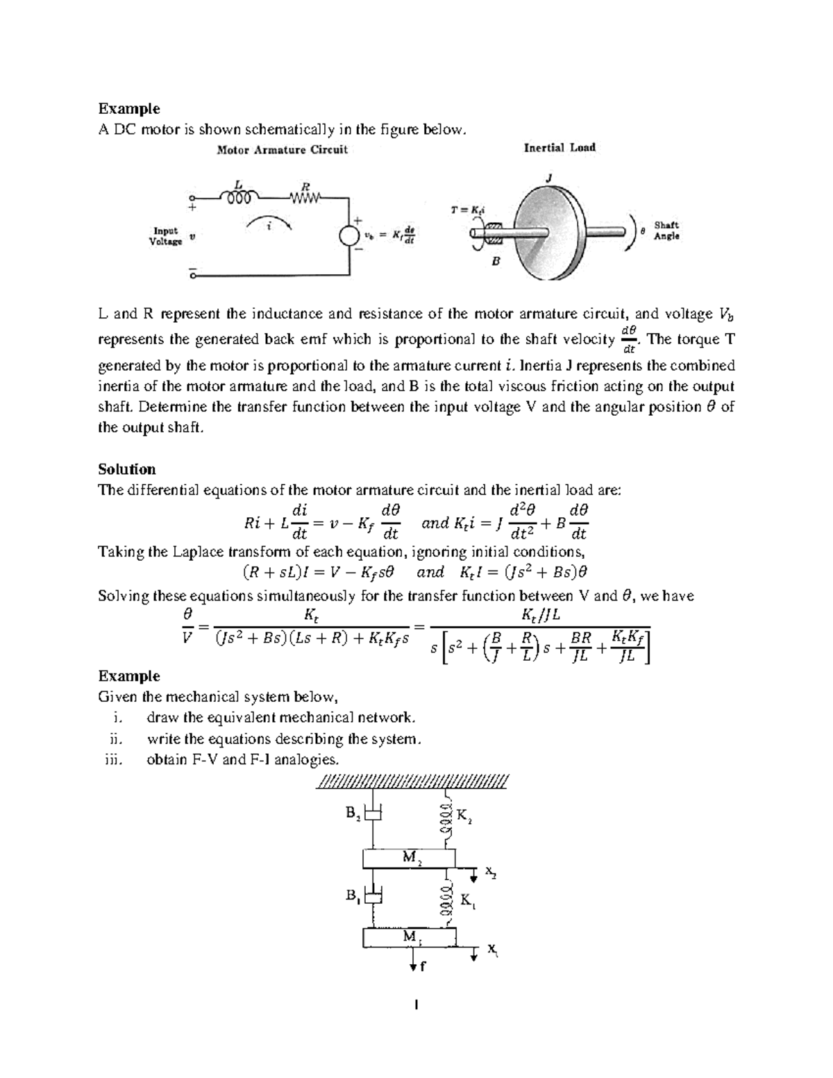 EEE 2411 - Lecture 3 - Block diagram representation of control systems ...