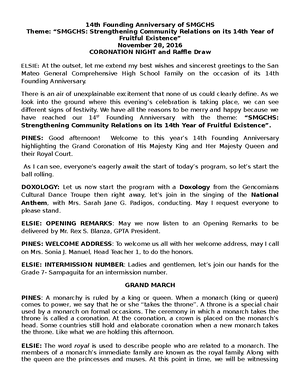 5 in 1 Program- script 2016-2017 - 5 in 1 Program Theme: One School ...