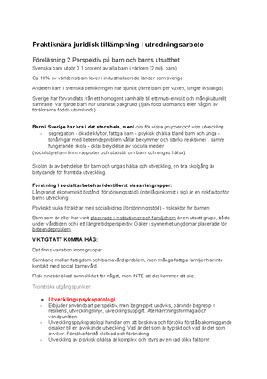 Barnintervju - Intervju barn - Namn Helin Aslan Personnummer 20030206 ...