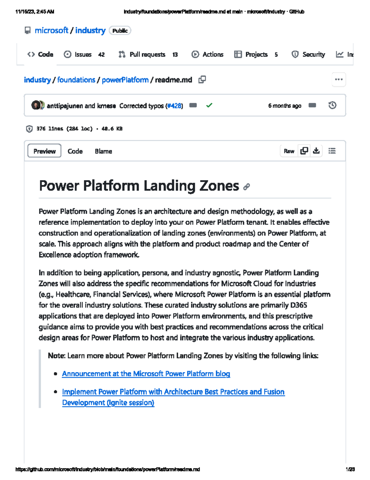 Power Platform Landing Zones - SEC290 - Studocu