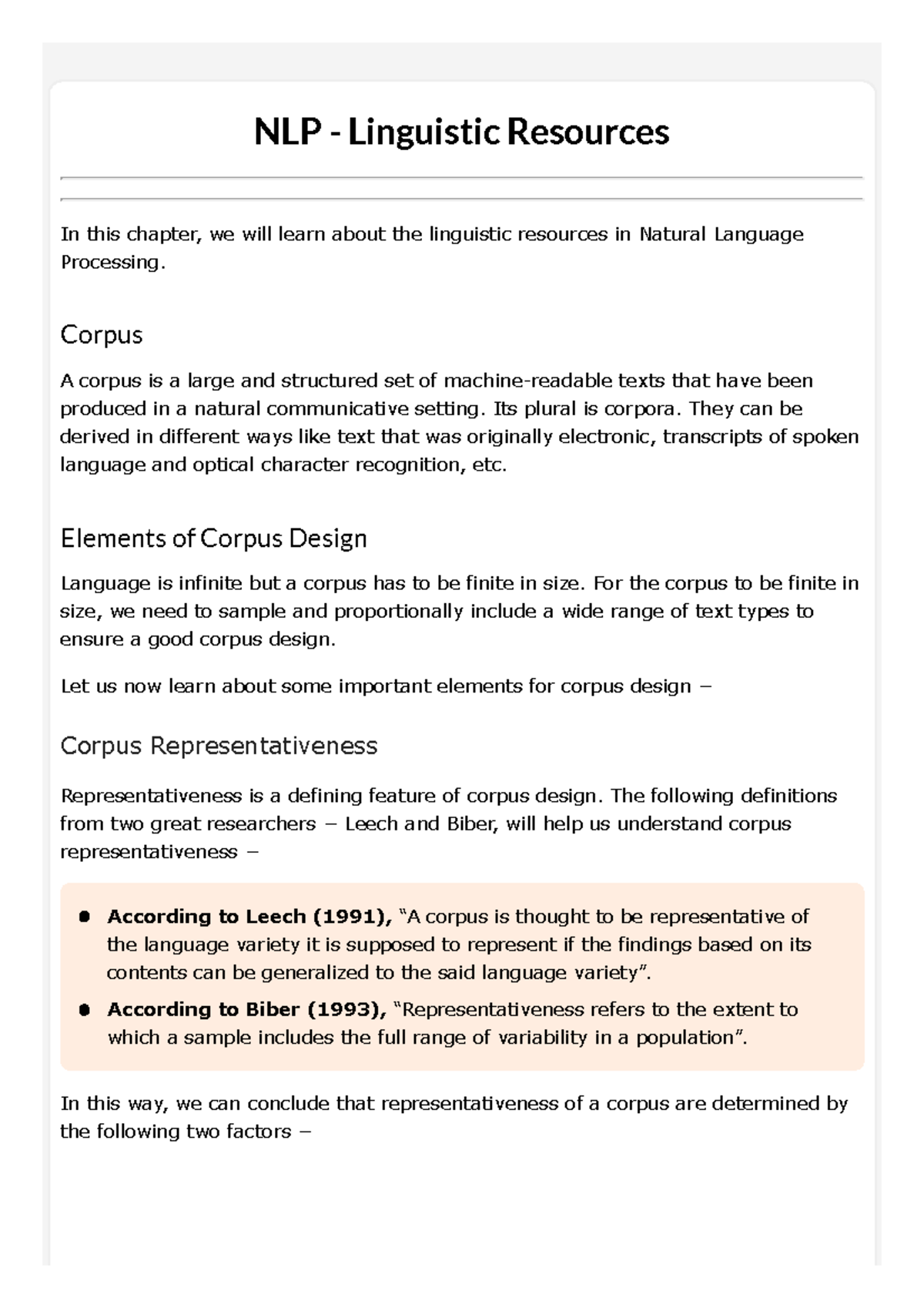 Unit3-notes-treebank - NLP - Linguistic Resources In this chapter, we ...