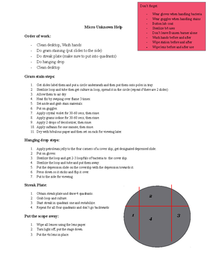 Gram Staining and Microbial Measurement Lab Questions - Name Mya ...