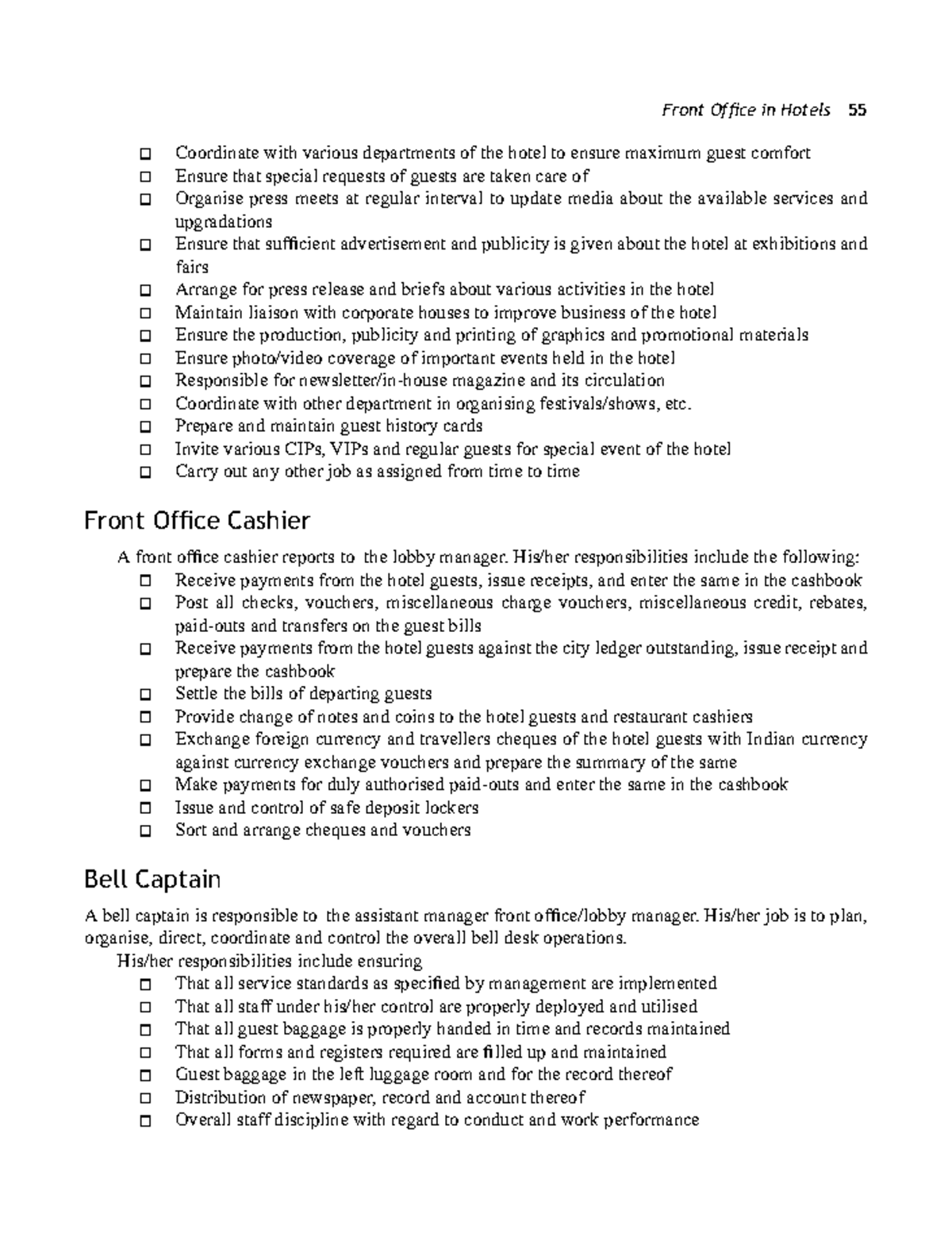 Professional Hotel Front Office Management-19 - ) - Studocu