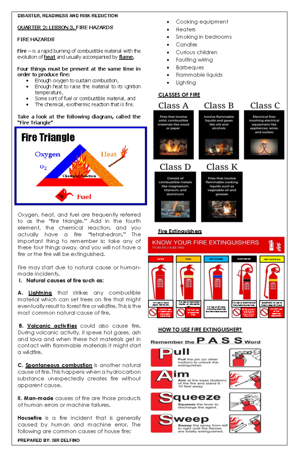 Q2 L3 DRRR handouts - lesson for DRRR - DISASTER, READINESS AND RISK ...