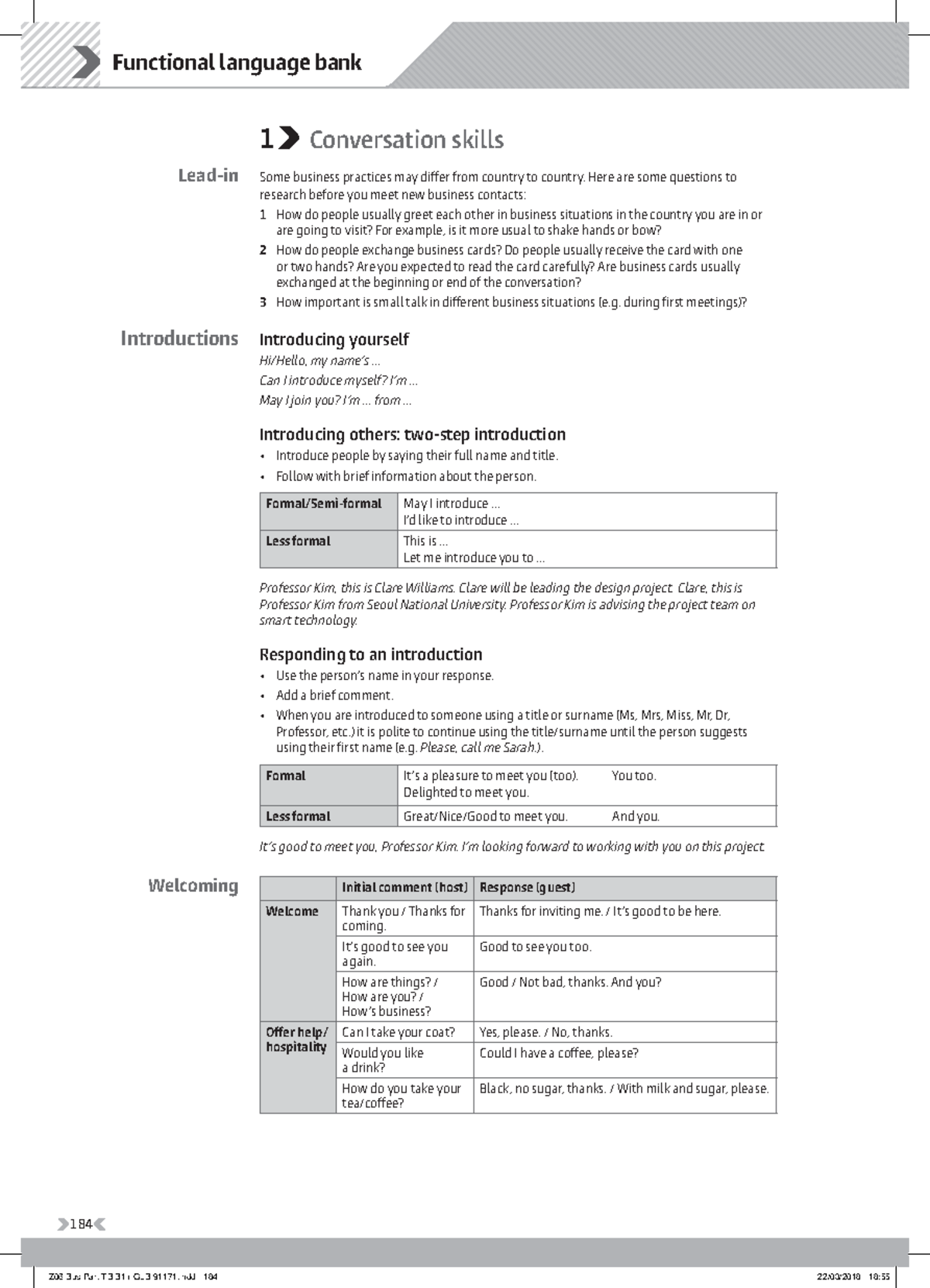 Bus Part TBB 1Functionallanguagebank - 184 Functional language bank 1 ...