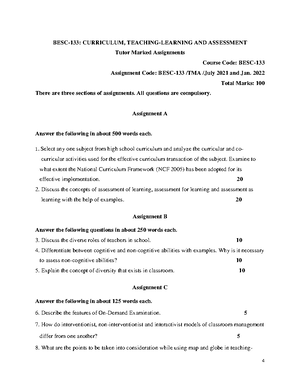 BESC-133 Block-2 Curriculum Teaching Learning Assessment - Curriculum ...