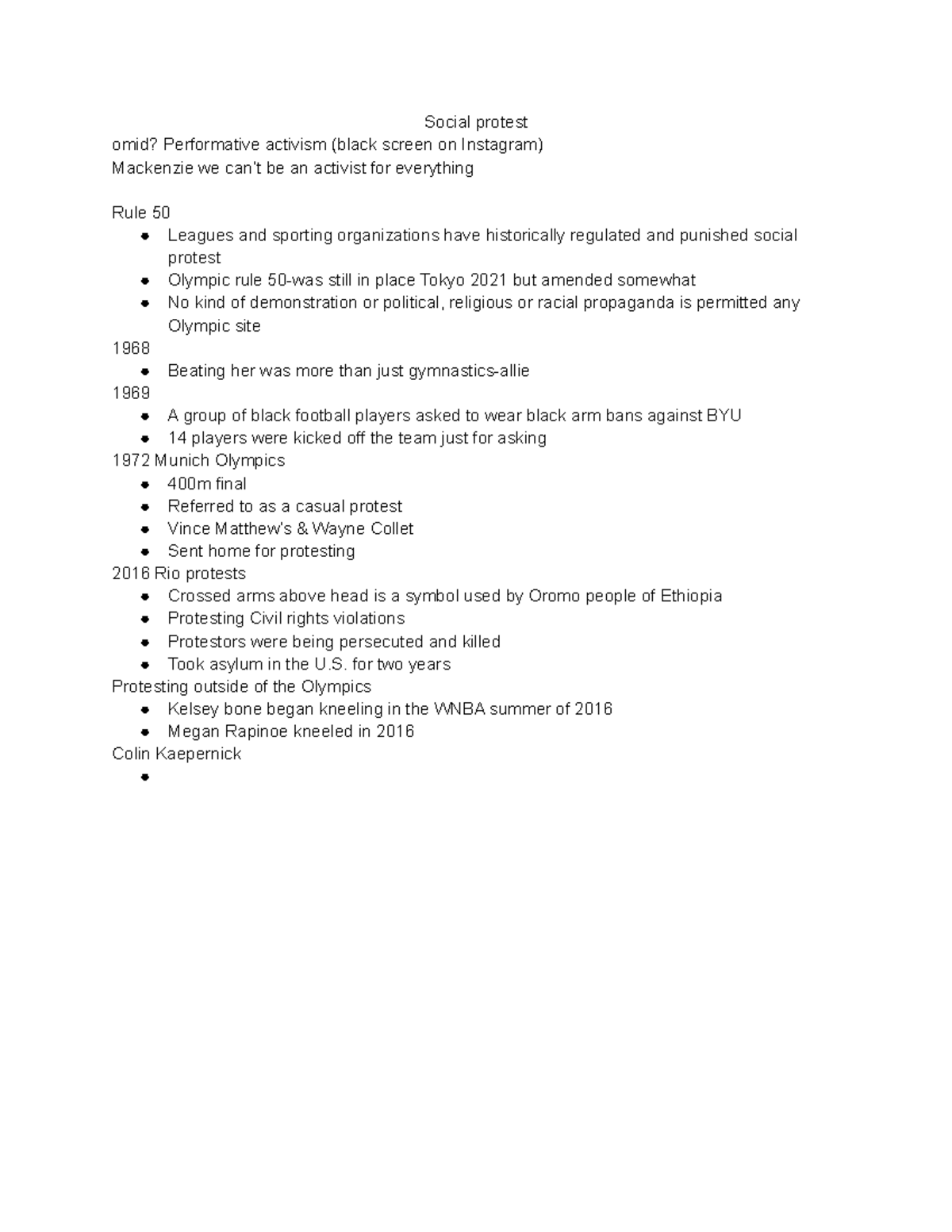 577 9 06 - Dr. Ede lecture notes - Social protest omid? Performative ...