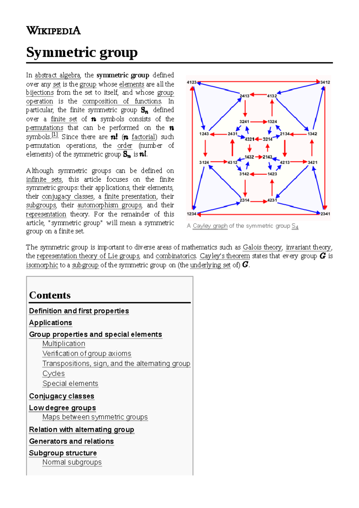 Symmetric group - In particular, the finite symmetric group defined ...