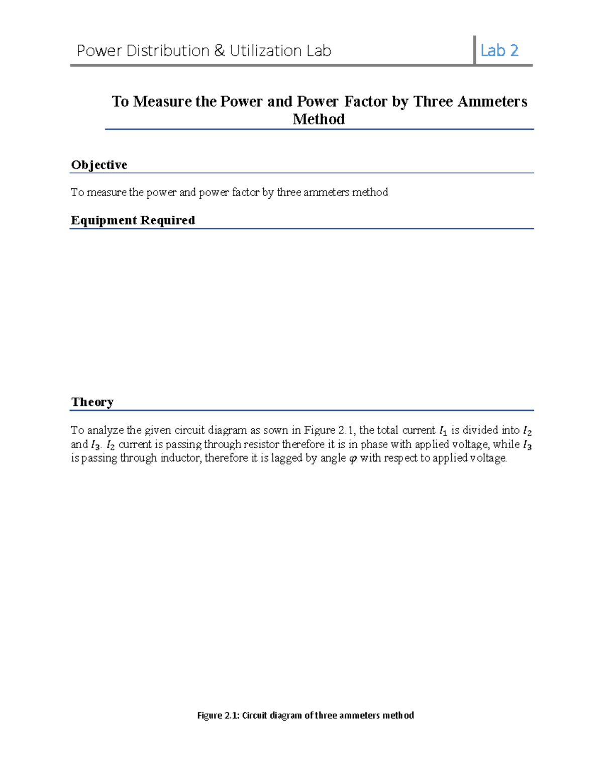 PDU2 - PDU Lab for power measurement using three-ampere meter method ...