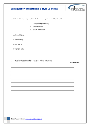 Hodder bio practice answers - Practice exam-style questions When ...