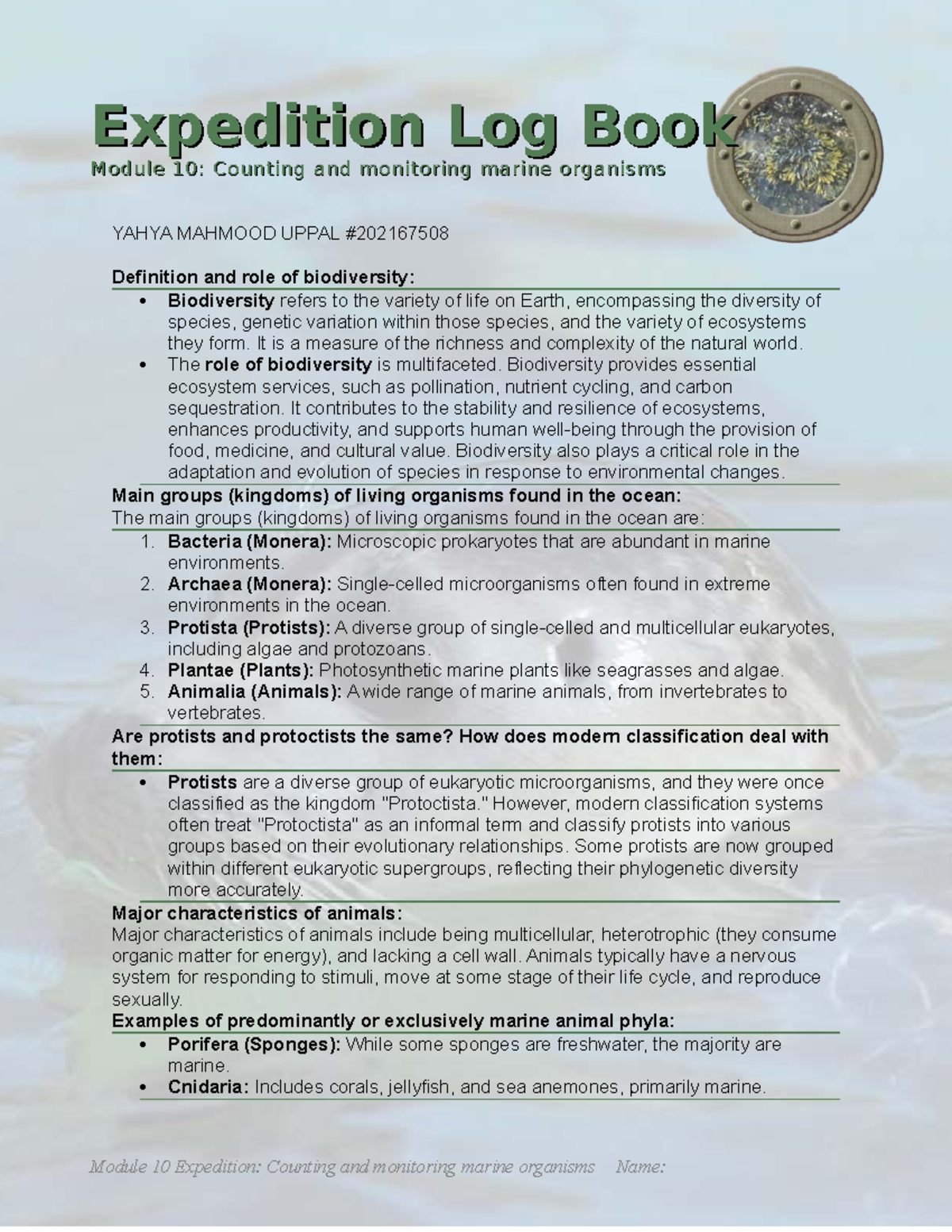 Log Book 10 - log book 10 - Expedition Log BookExpedition Log Book ...