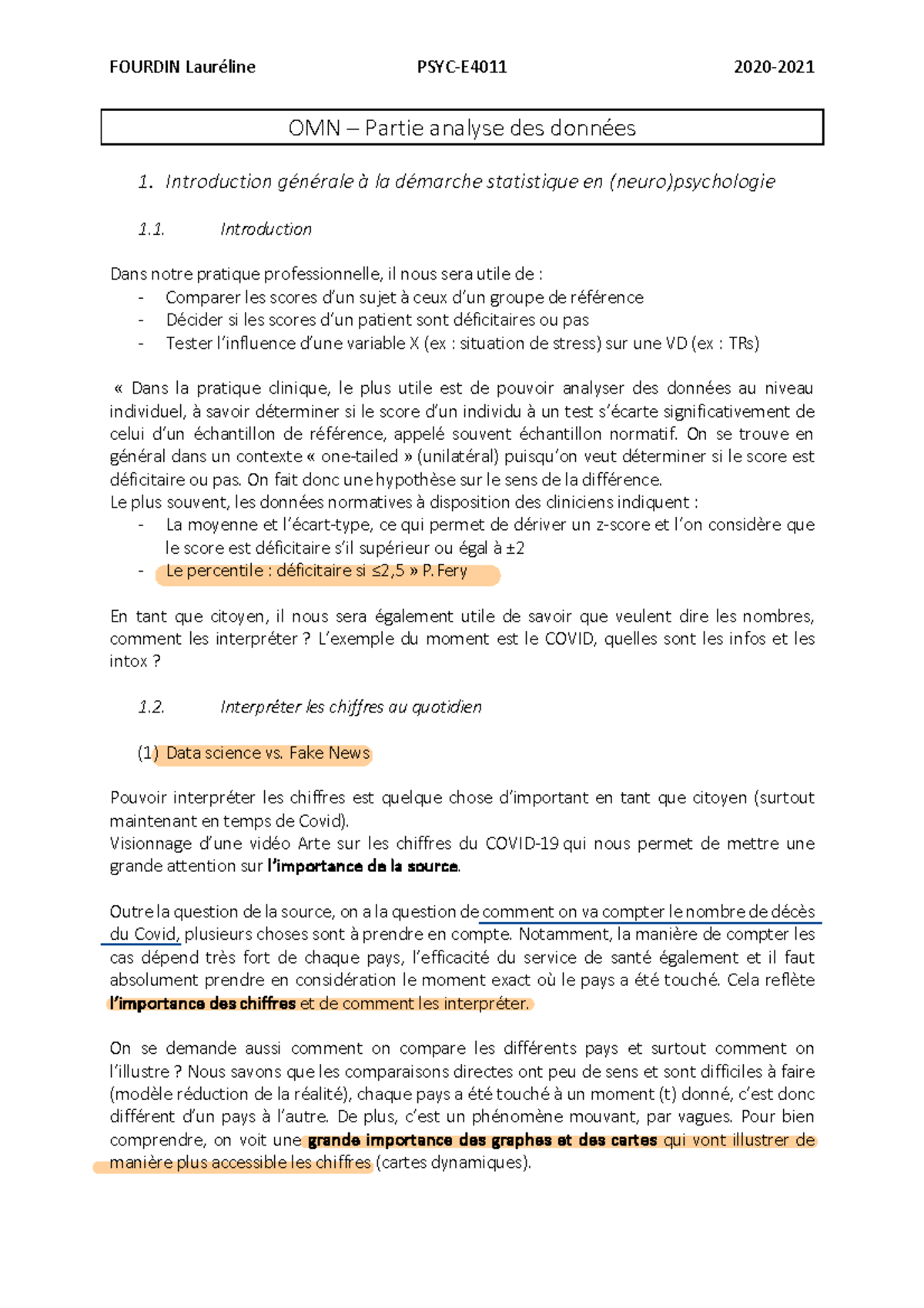 Notes-OMN-analyse - notes omn MA1 partie analyses des données ...
