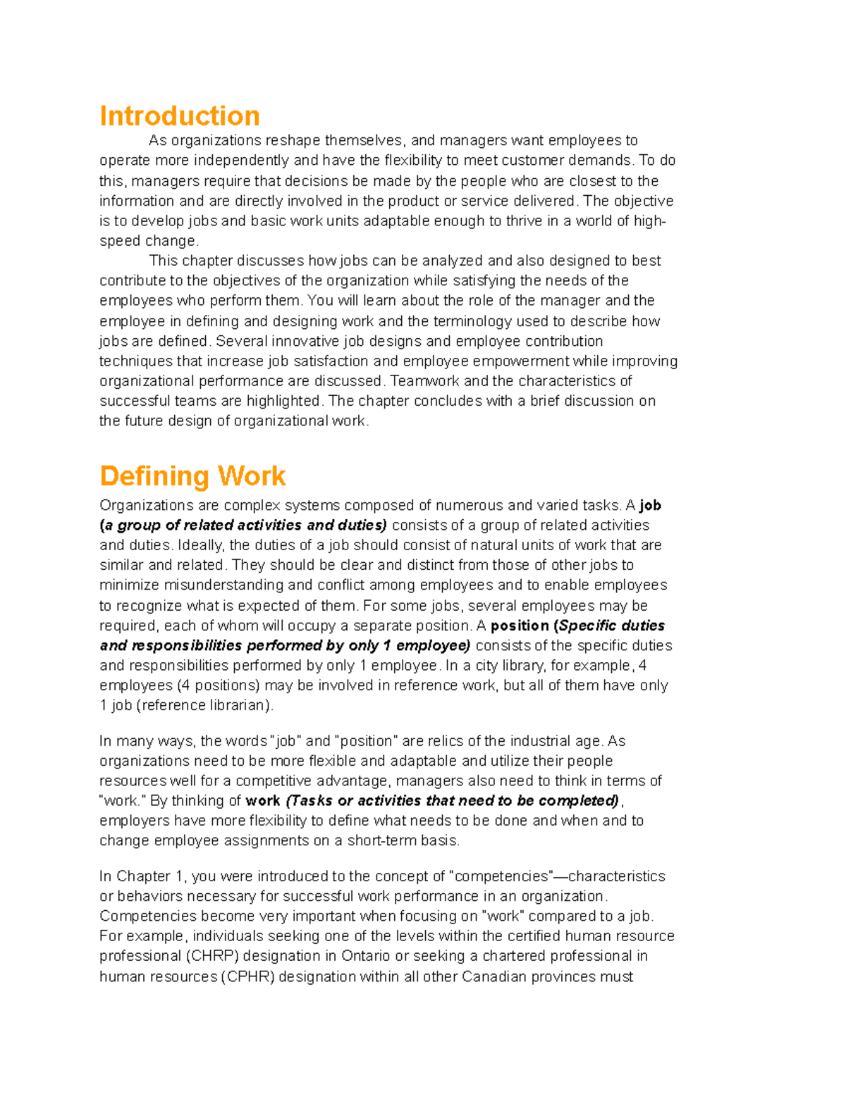 Module 4 - Chapter 4 - Introduction As organizations reshape themselves ...