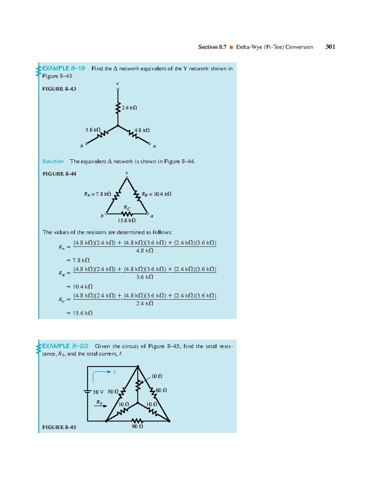 Circuit Analysis (19) - Section 8 Delta-Wye (Pi-Tee) Conversion 301 ...