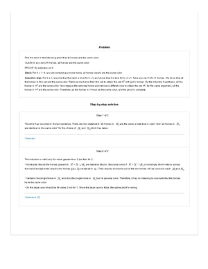 Solution for chapter 1 - Problem Write formal descriptions of the following sets. a. The set ...