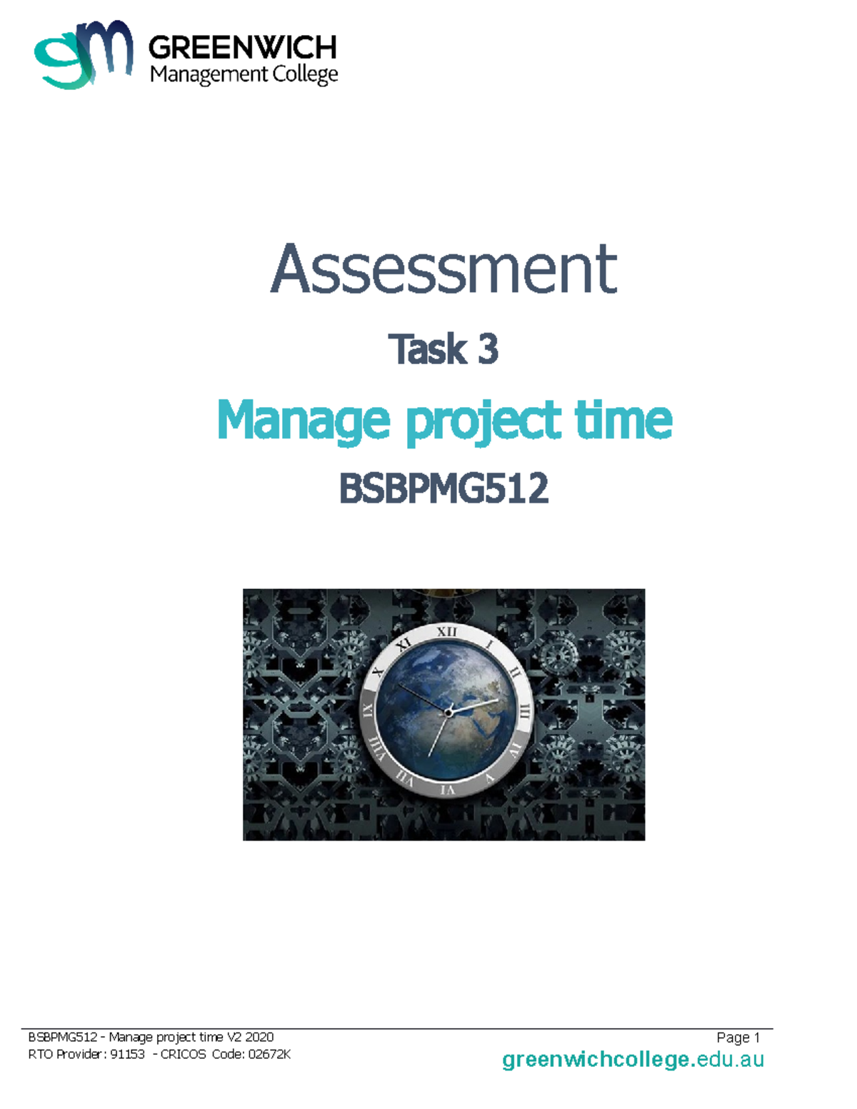 Task 3 - Bsbpmg 512 - term 1 assignments - Assessment Task 3 Manage ...