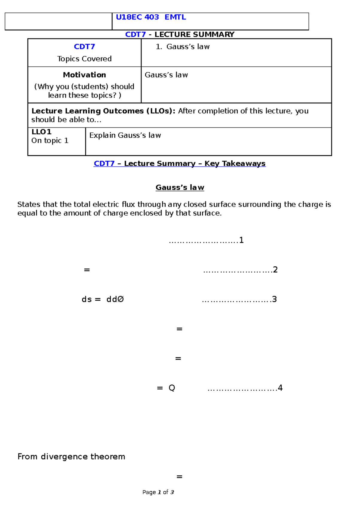 C9 - This is based on electronic communication’s subject - U18EC 403 ...