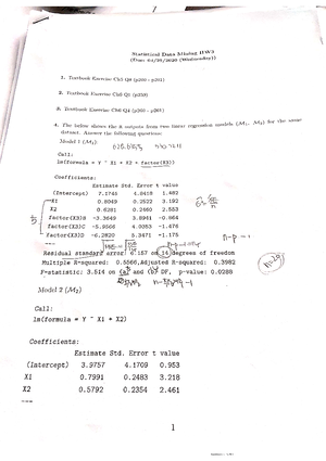 Datamining Homework 1 solution (2020) 통계적 데이터마이닝 - Statistical Data Mining HW1 Solution (a ...