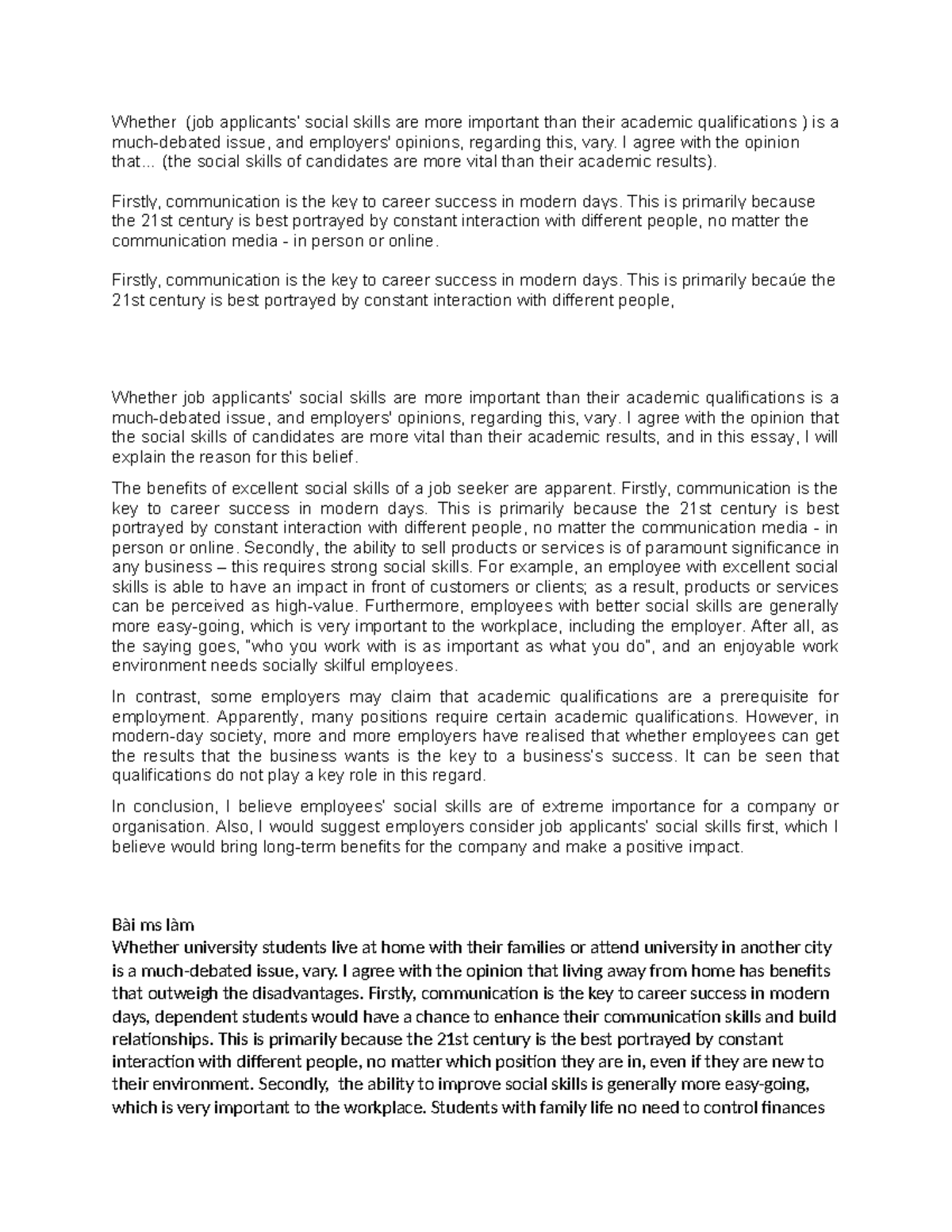 Wr - mêm - Whether (job applicants’ social skills are more important ...