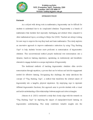 Chapter-3-2022 - Research - WFI Compound, Wawandue, Subic Zambales ...