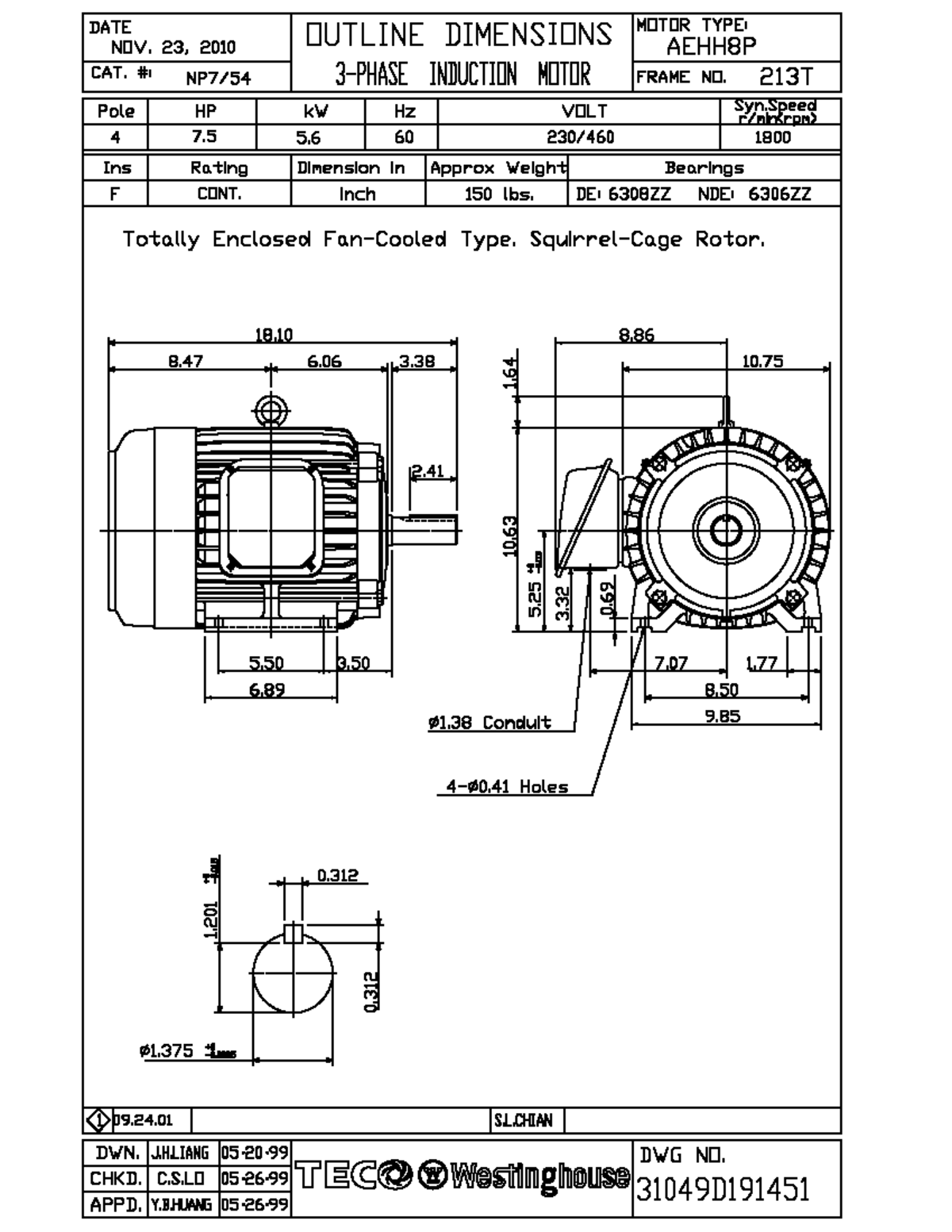 Manual Referencia Westinhouse - NAMEPLATE INFORMATION VARIABLE ...