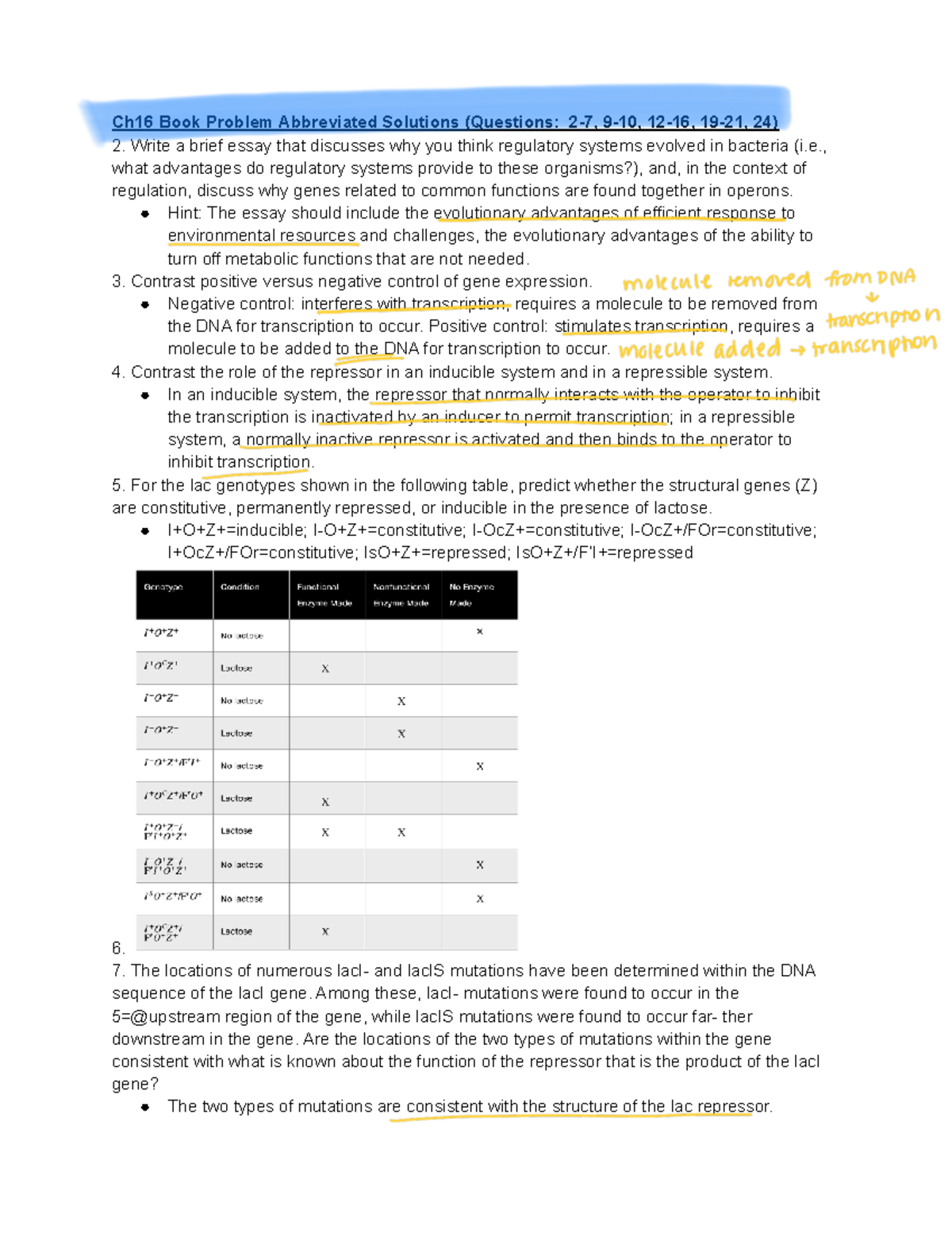 Textbook problems - exam 3 - Ch16 Book Problem Abbreviated Solutions ...