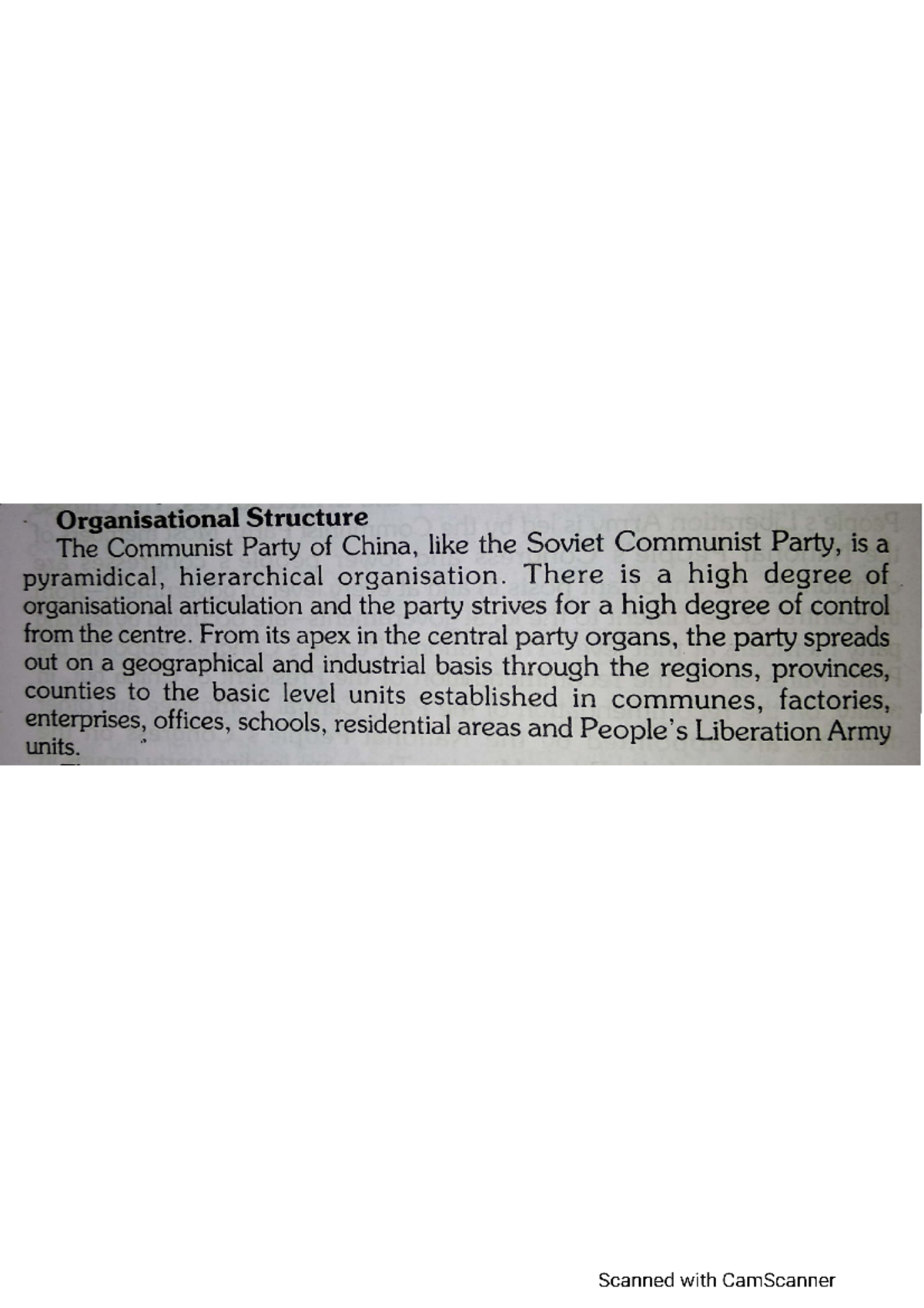 Communist Party of China eng - Political Science – 5 (Comparative Govt ...