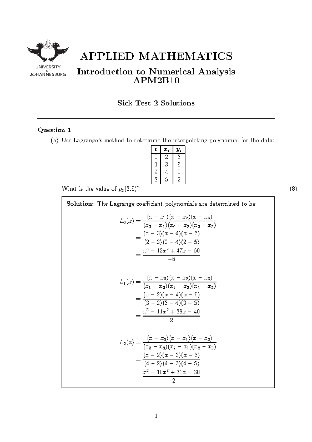 Sick Test 2 2015 - Sick Test 2 2015 Questions & Answers - APPLIED ...