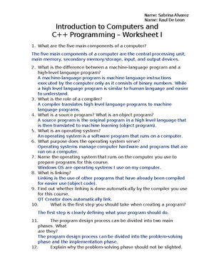 Crib Sheet for exam 1 - String Related Functions len(str) - returns the ...