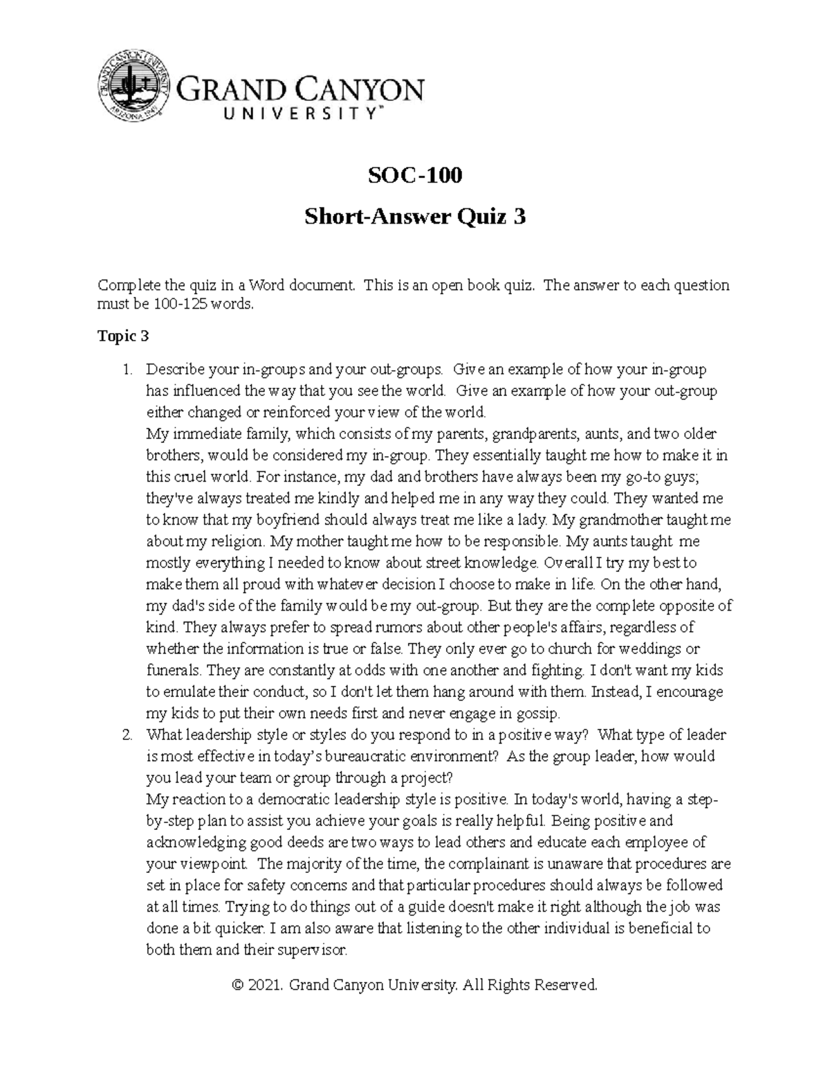 SOC-100.Short-Answer Quiz 3 1-8-18 (1) - SOC- Short-Answer Quiz 3 ...