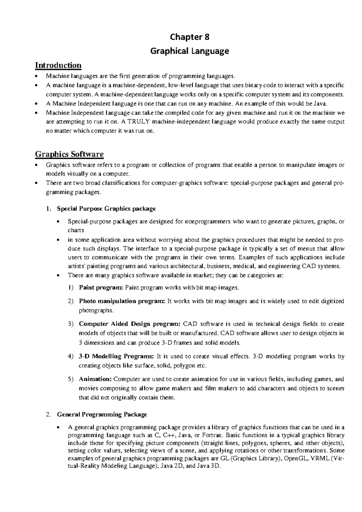 Chapter-6-7 - Computer Graphics Notes of PoU - Chapter 8 Graphical ...