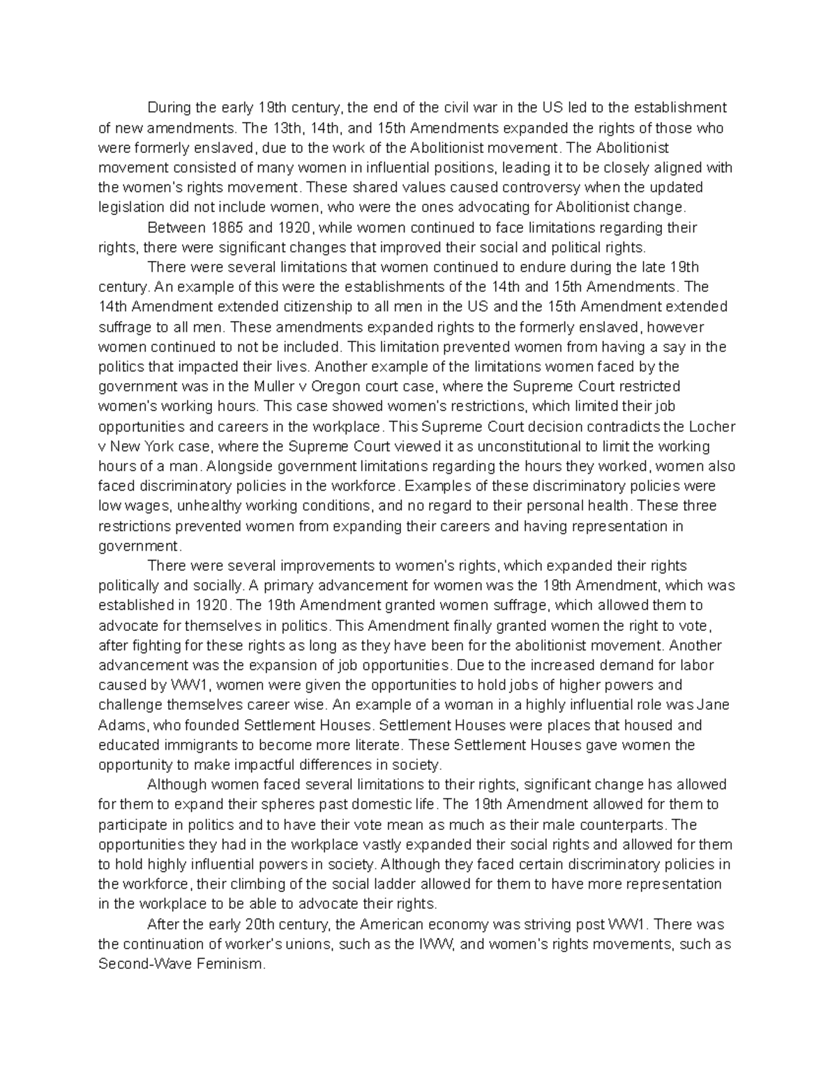 LEQ -vocab - During the early 19th century, the end of the civil war in ...