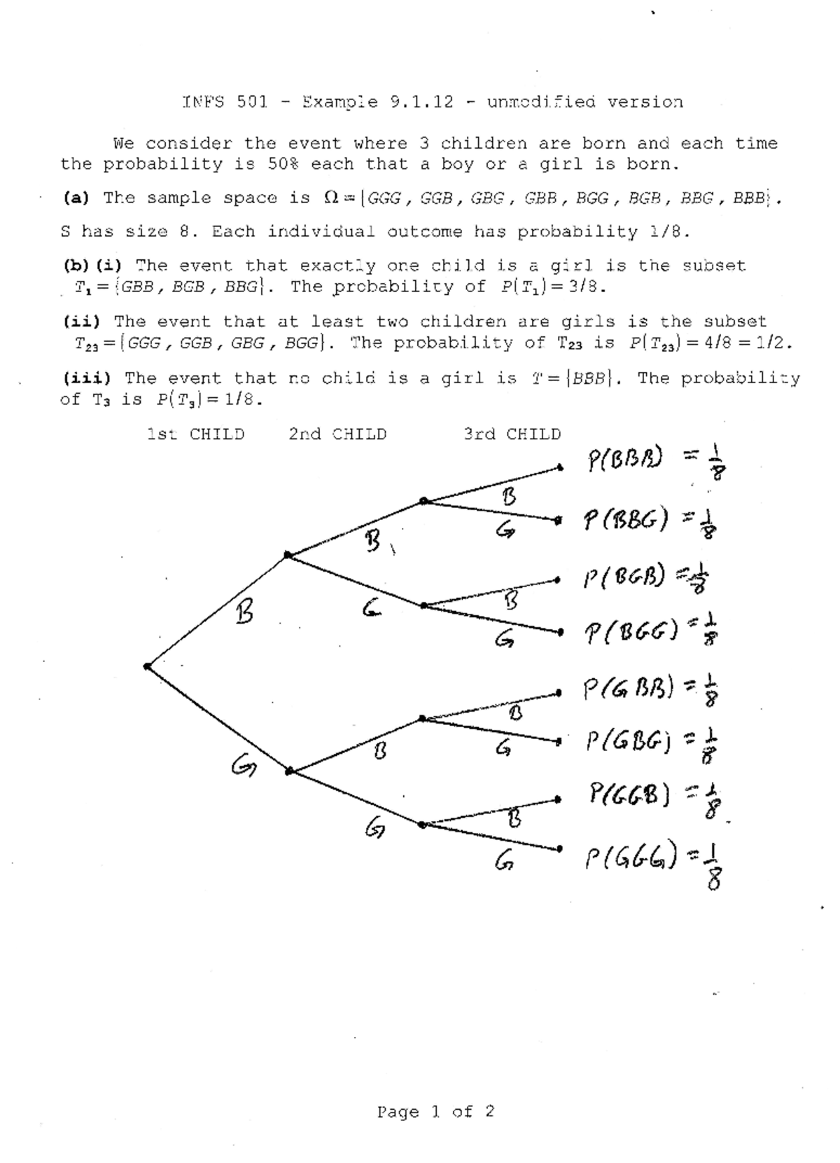 9.1 - study material of discrete maths - INFS 501 - Example 9.1 ...