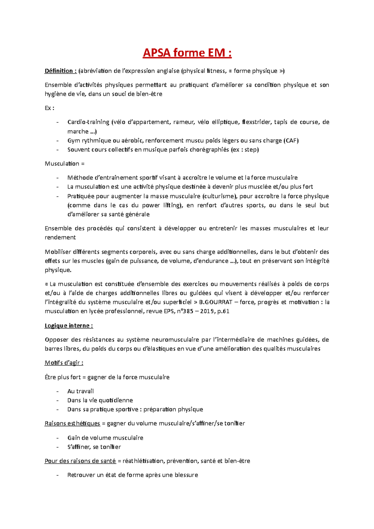 APSA-forme-EM - Cm APSA forme musculation licence L3 STAPS éducation et ...