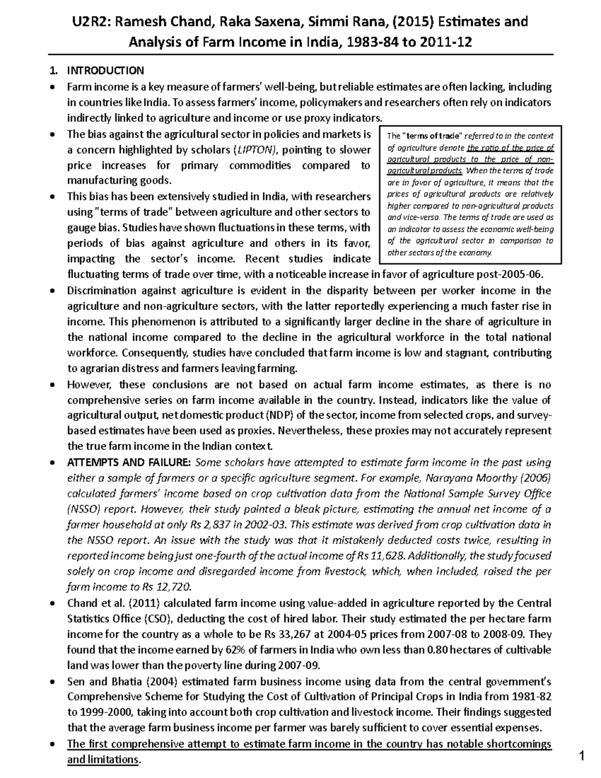 U2R2 (COMPREHENSIVE NOTES) - U2R2: Ramesh Chand, Raka Saxena, Simmi ...