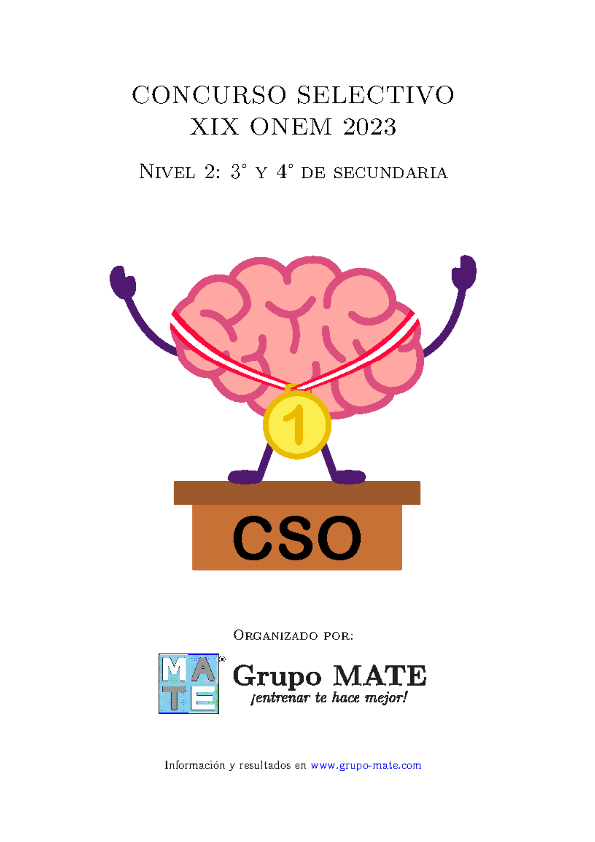 Cso-2023-n2 compressed - CONCURSO SELECTIVO XIX ONEM 2023 Nivel 2: 3° y ...